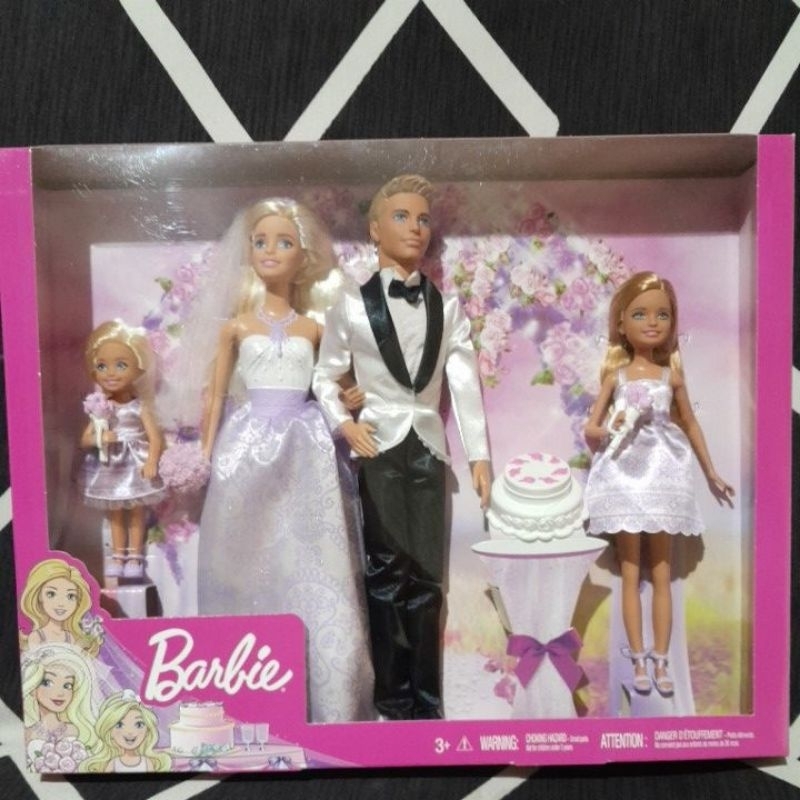 Mattel Doll Original Barbie Wedding T Set Shopee Malaysia