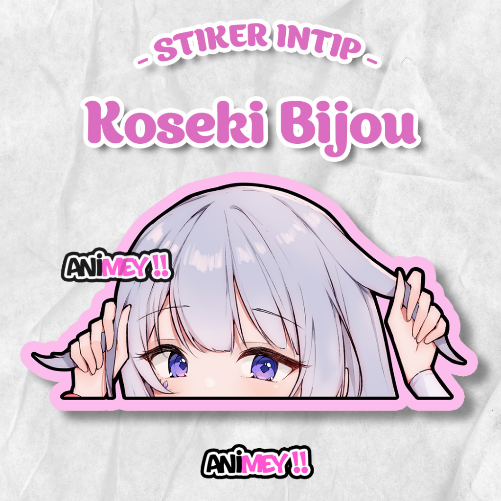 Koseki Bijou Peek Sticker/Waterproof Anime Sticker | Shopee Malaysia
