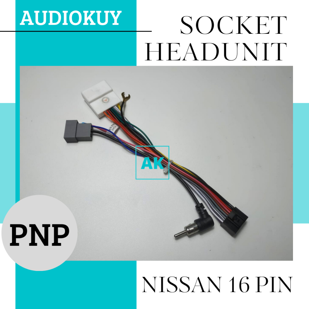 Nissan Headunit Socket Cable+OEM Nissan PNP Radio Antenna Socket ...