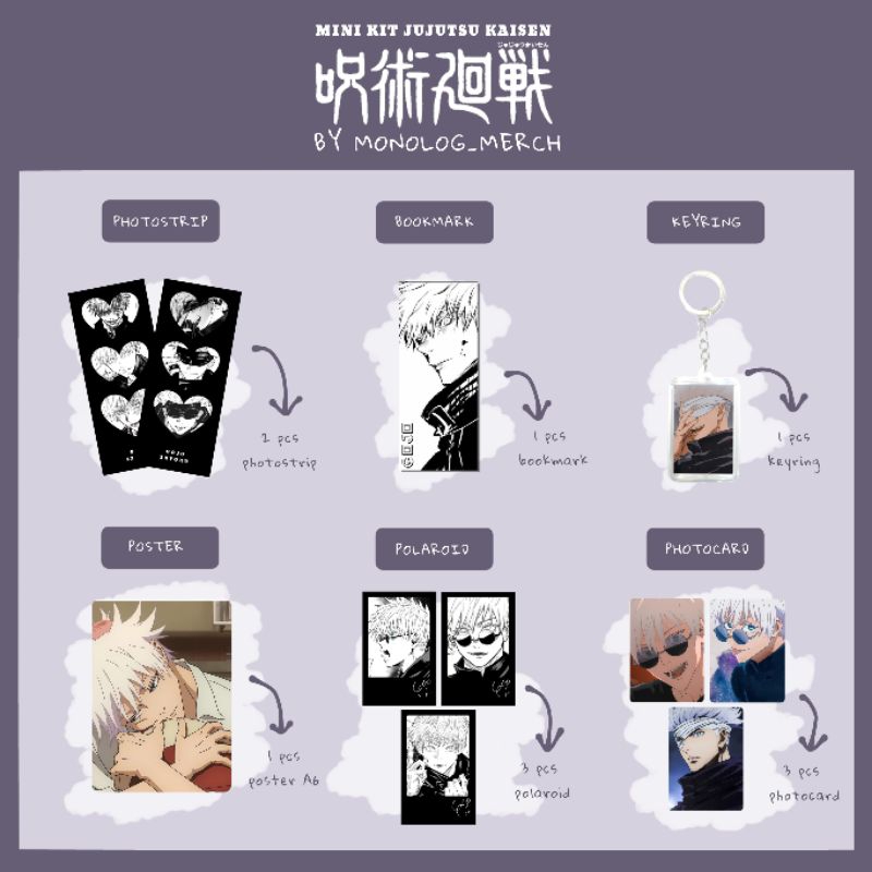 Jujutsu kaisen anime mini kit | Shopee Malaysia