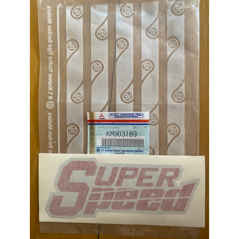 Original SUPER SPEED Canter sticker KM903189 | Shopee Malaysia
