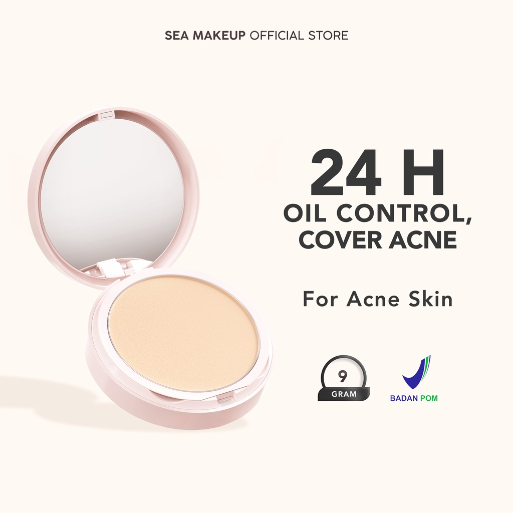 Sea Makeup Acne Cover & Smooth Two Way Cake (brown sugar) | Shopee Malaysia