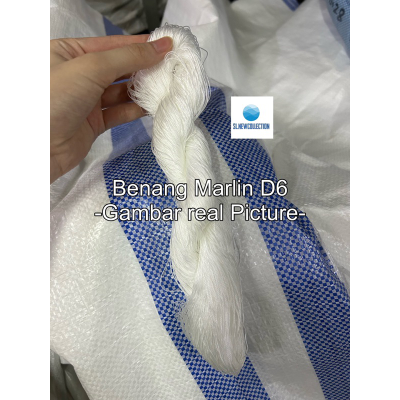 (WHITE) Marlin Brand Retail Nylon Thread D6 - D30 / WHITE 1 Bundle ...