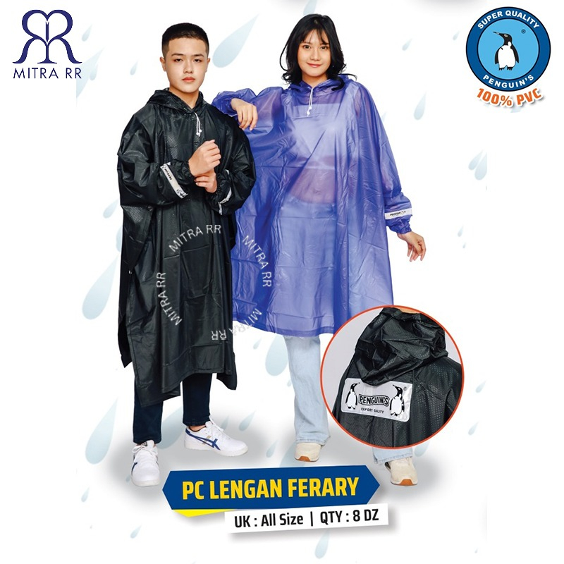 Penguin Sleeve Poncho Raincoat Ferrari Big Size Poncho Penguins Ferrari ...