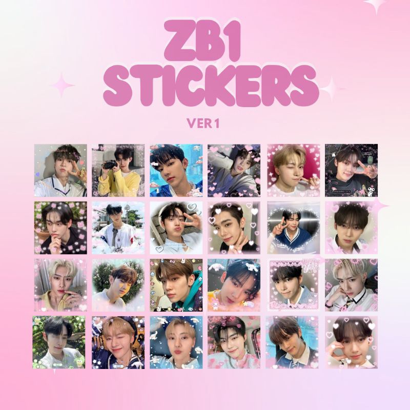 [90 Pcs] ZB1 ZEROBASEONE LOVE MAIL STICKER FREBIESS STICKER DECO KPOP ...