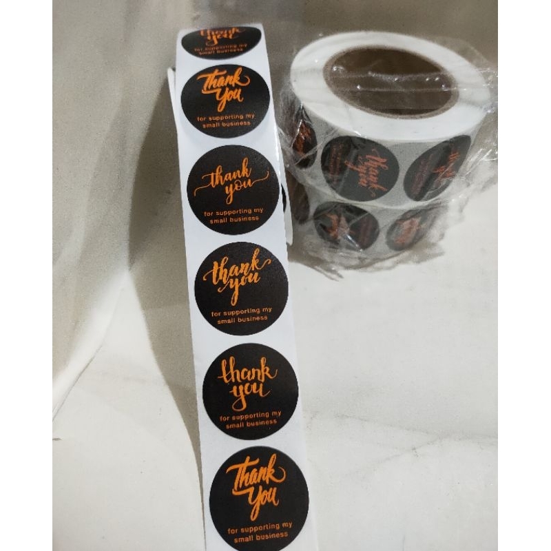 (100pcs) Handmade thankyou stickers, thank you label hamper stickers ...