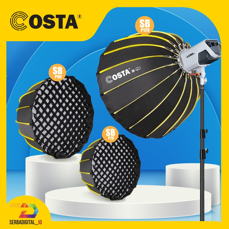 Costa SB-P Parabolic Softbox Studio Bowens Mount Universal 70,90,120cm ...