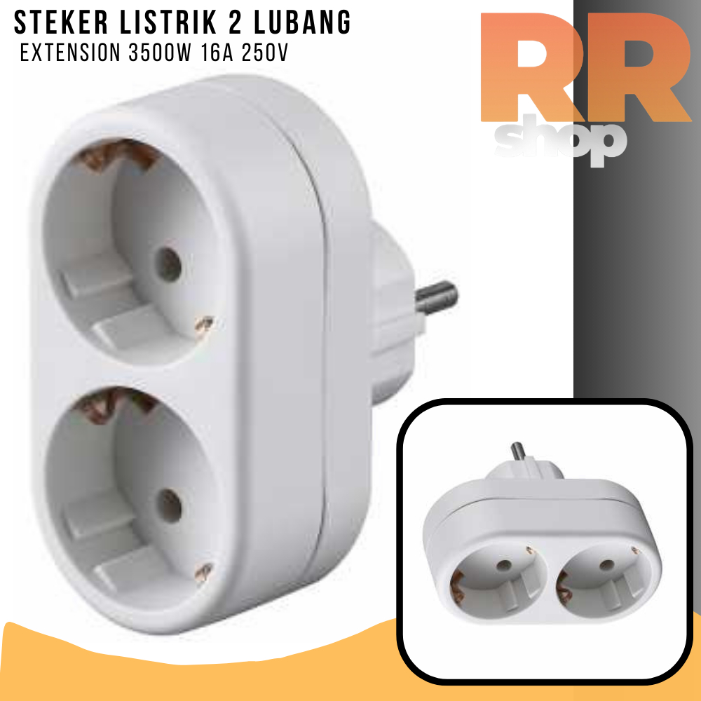 Electrical Plug 2 Hole Socket Extension 3500W 16A 250V | Shopee Malaysia