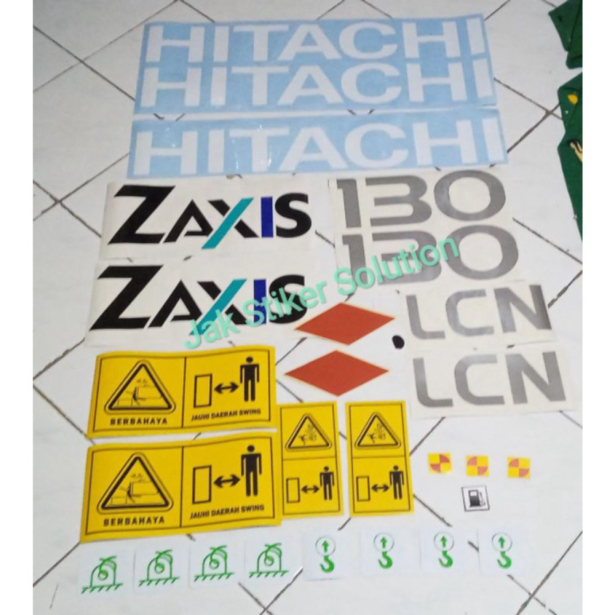 Hitachi Zaxis Sticker 130LCAN Limited Edition Heavy Equipment Sticker ...