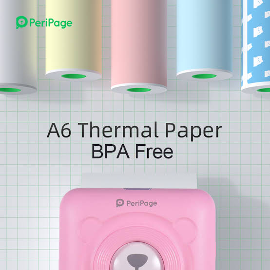 Peripage A6 THERMAL Sticker PAPER Original 57mm Receipt Bluetooth ...