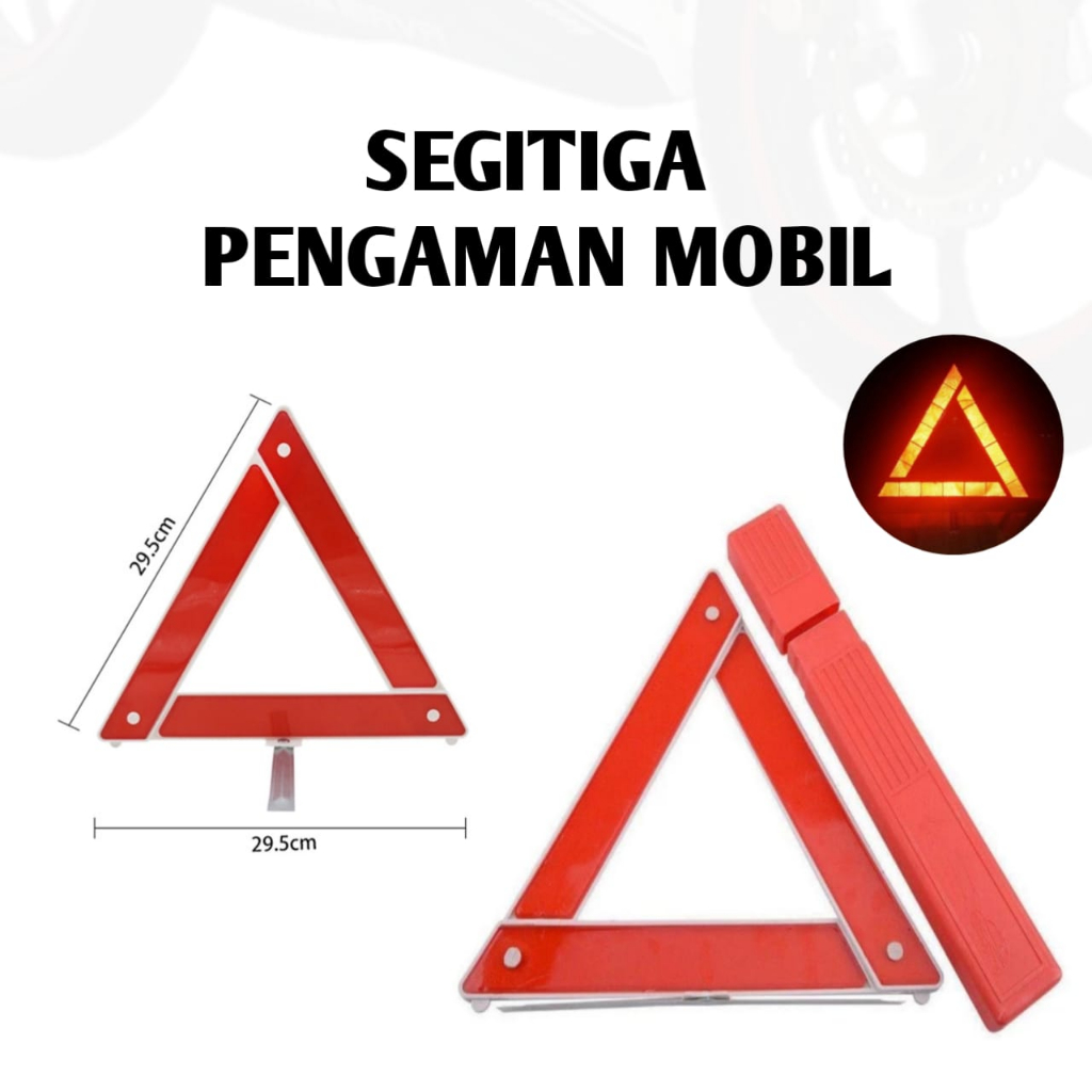 Safety Triangle Reflector Emergency Emergency Emergency Warning Sign ...