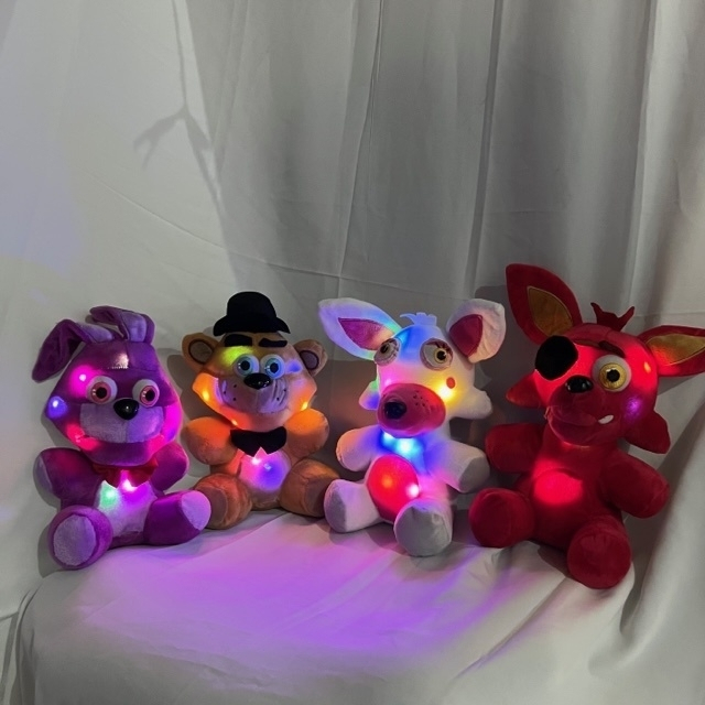 30cm Foxy Bonnie FNAF Doll Plush Toy Children's Birthday Gift Can Light ...