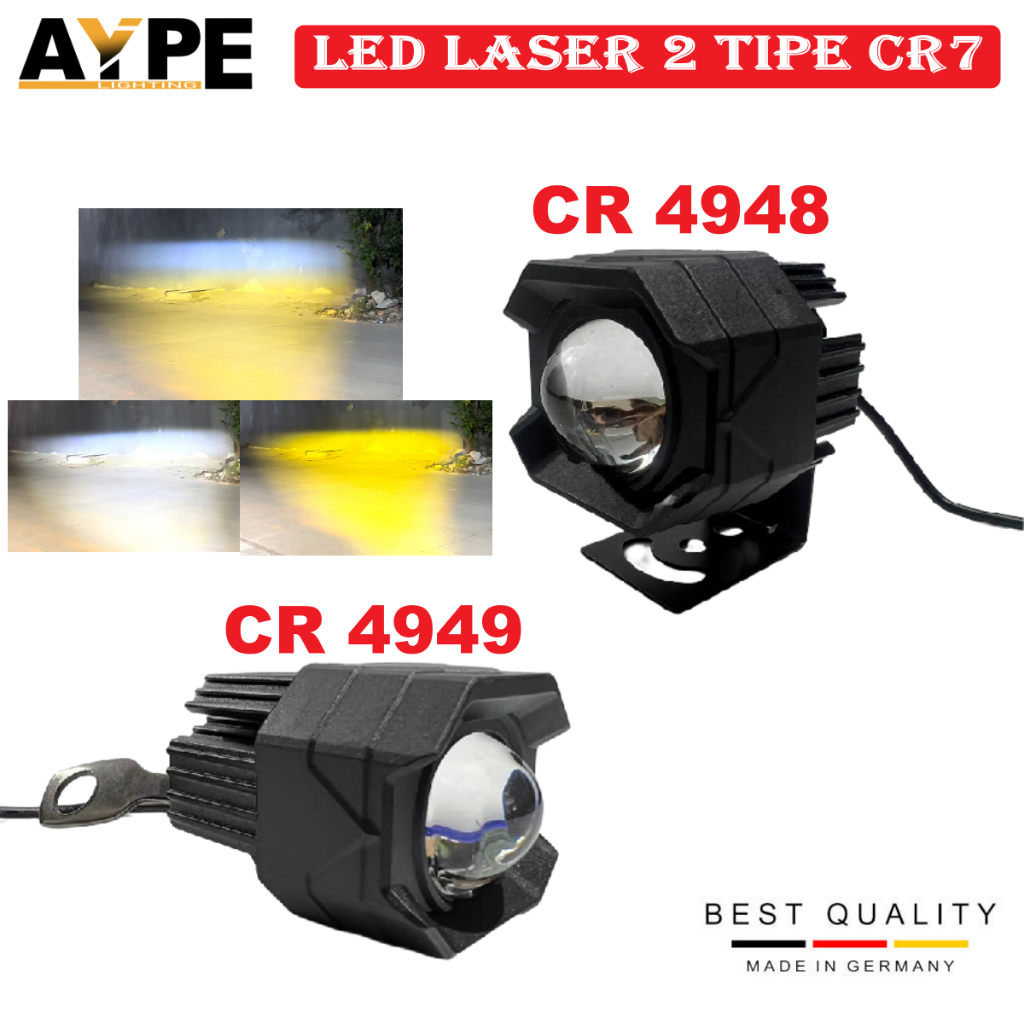 Original CR7 2-color HI/LO WATERPROOF LASER LED Light | Cr 4949 4948 ...
