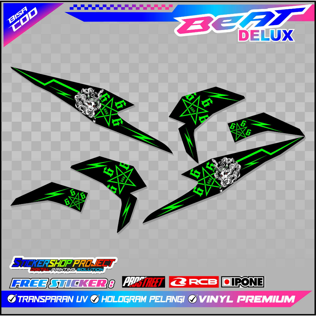 Honda BEAT DELUX Motorcycle STRIPING/STICKER LIST HONDA BEAT DELUX ...