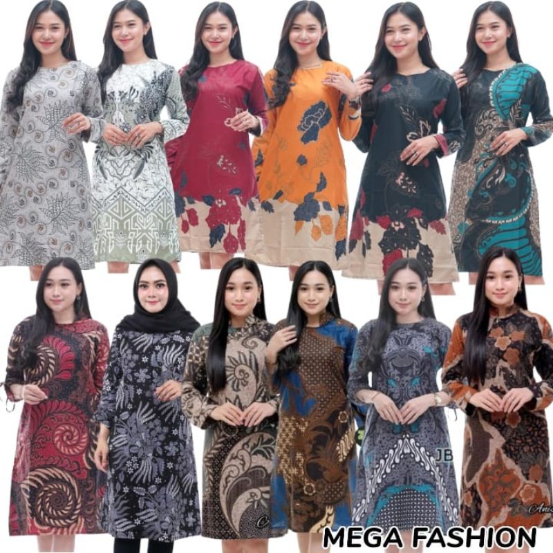 Bayardirumah Women's batik tunics M L XL XXL Jumbo Women's work tops ...