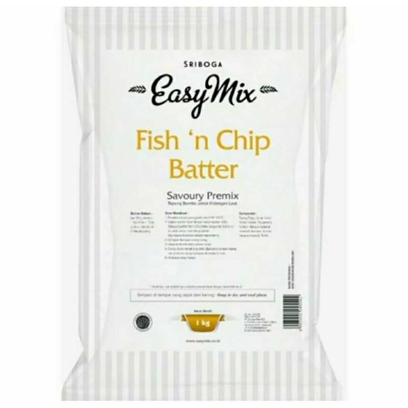 Easymix Premix Flour Fish n Chips Easy Mix 1kg | Shopee Malaysia