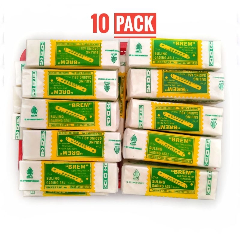 Packet of 10 Pack Brem Madiun content 4 Pieces of Flute Cap | Shopee ...