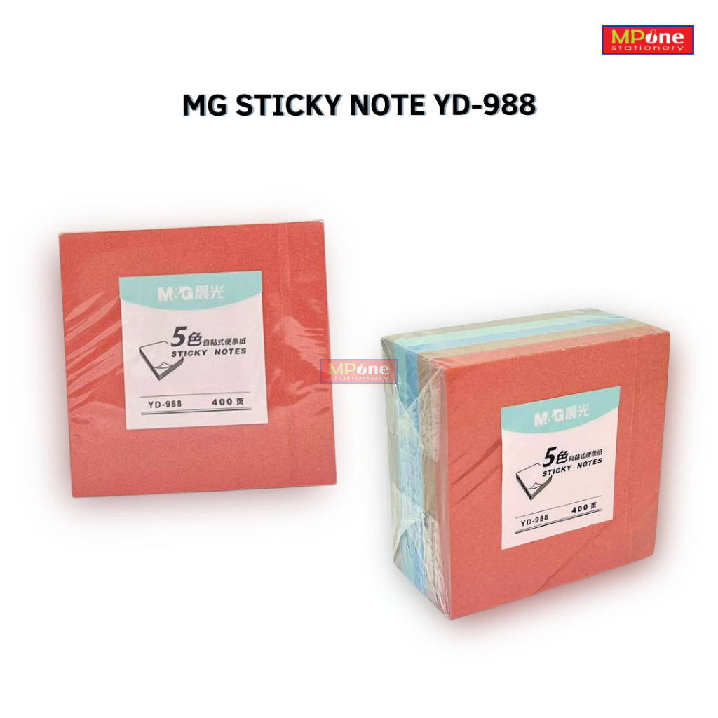 Sticky Notes Plain M&G Color Stick Notes Sticky 400 sheets Pastel ...