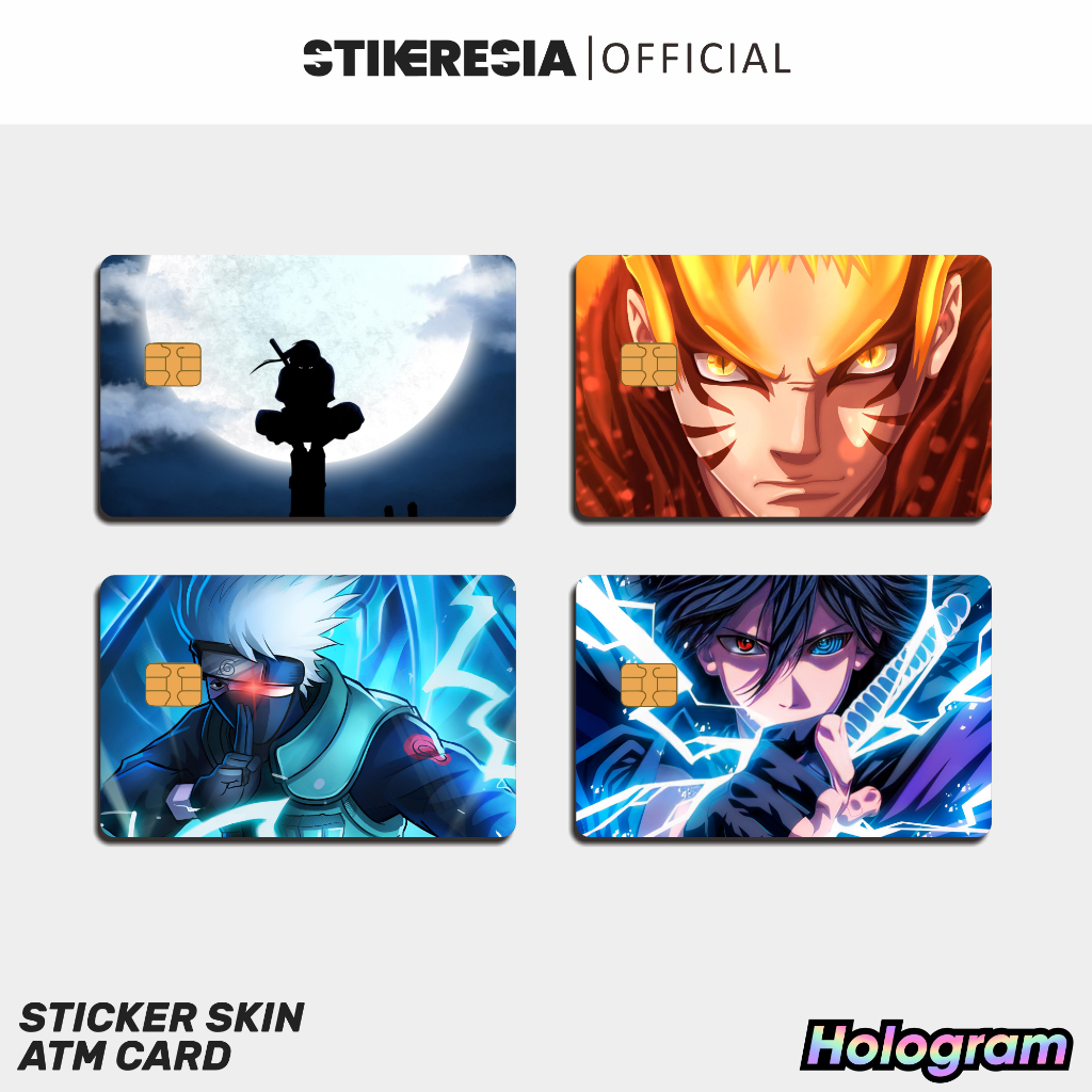 Hologram Naruto ATM Sticker - Hologram Anime Emoney Flazz ATM Card ...