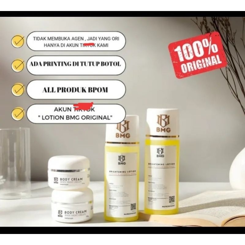 PUTIH Bmg Original Night lotion And Powerful White body cream Fast 4 ...