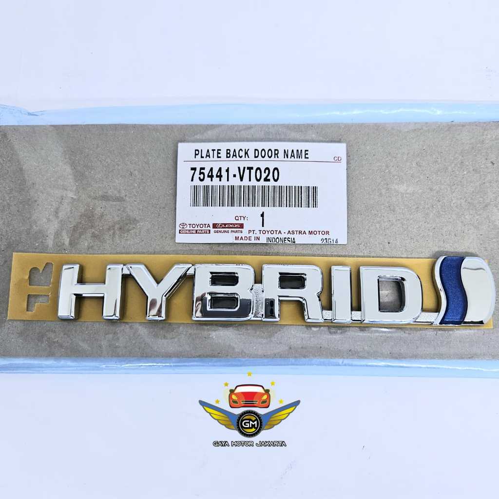 Toyota HYBRID Innova Zenix 75441-VT020 Trunk Logo Emblem | Shopee Malaysia