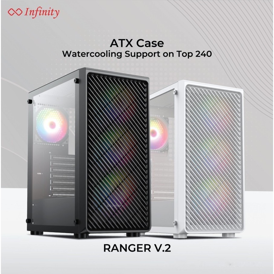 Infinity Ranger V2 Tempered Glass - ATX Gaming Case | Shopee Malaysia