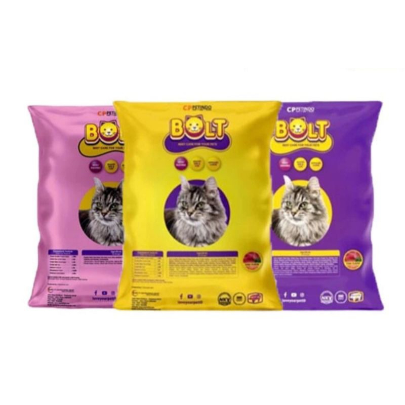 Bolt Adult Cat Food Round Donut Fish Shape 800gr | Shopee Malaysia