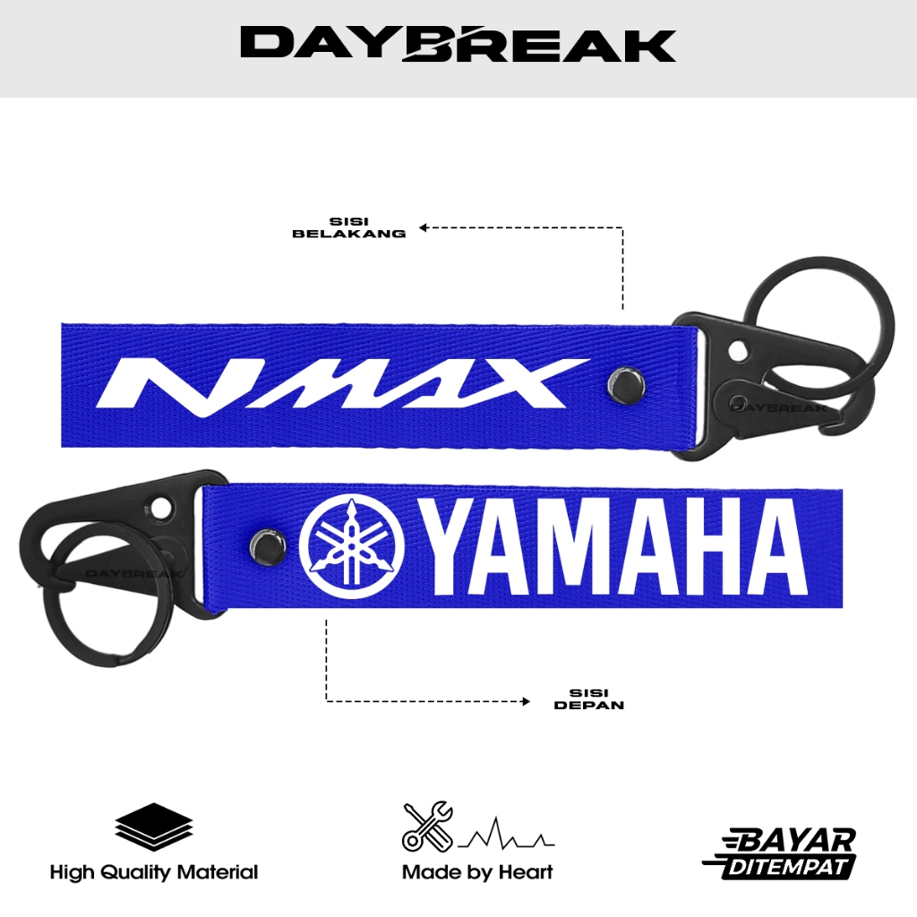 GANTUNGAN Cool And Unique Yamaha Nmax Logo Motorcycle Keychain Creative ...