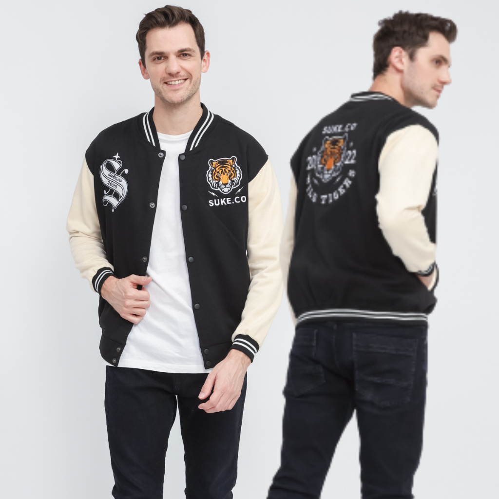 Varsity JACKET COMBI WILD TIGERS ORIGINAL BY SUKE.CO/VARSITY UNISEX ...