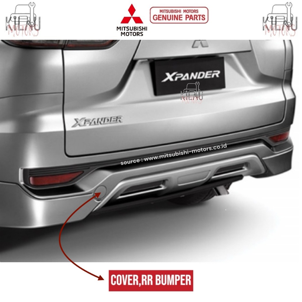 Original Mitsubishi Xpander Rear Bumper Towing Cover | Shopee Malaysia