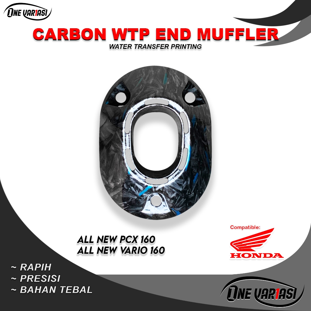 Pcx 160 VARIO 160 CARBON FORGED Exhaust Muzzle Cap/PCX VARIO 160 Muffler Funnel ORIGINAL HONDA ...
