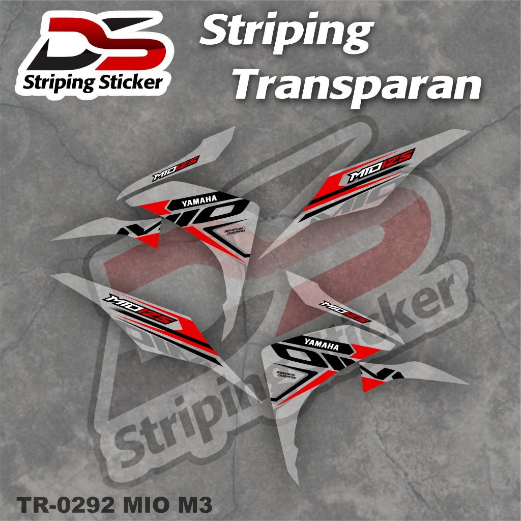 Mio M3 UV Transparent Sticker Striping (TR-0292) List of Motorcycle ...