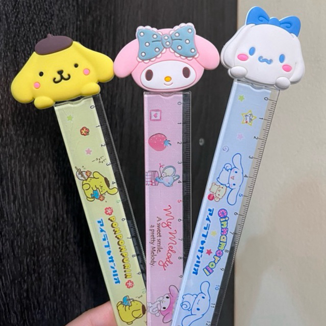 Sanrio, Melody, Pompompurin, Cinnamollor cute ruler - Cute Cartoon ...