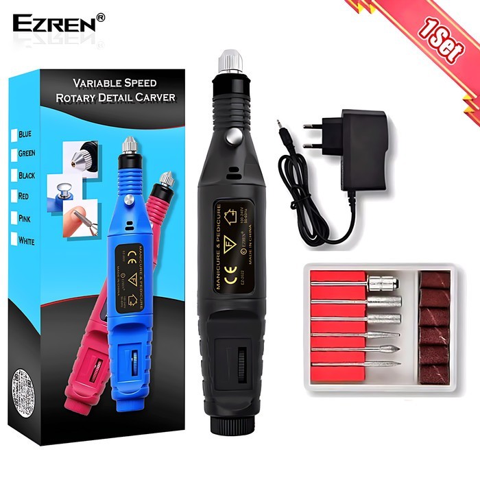 MESIN HITAM Ezren EZ-2022 Mini Nail Carving Cutting Drill Engraving ...
