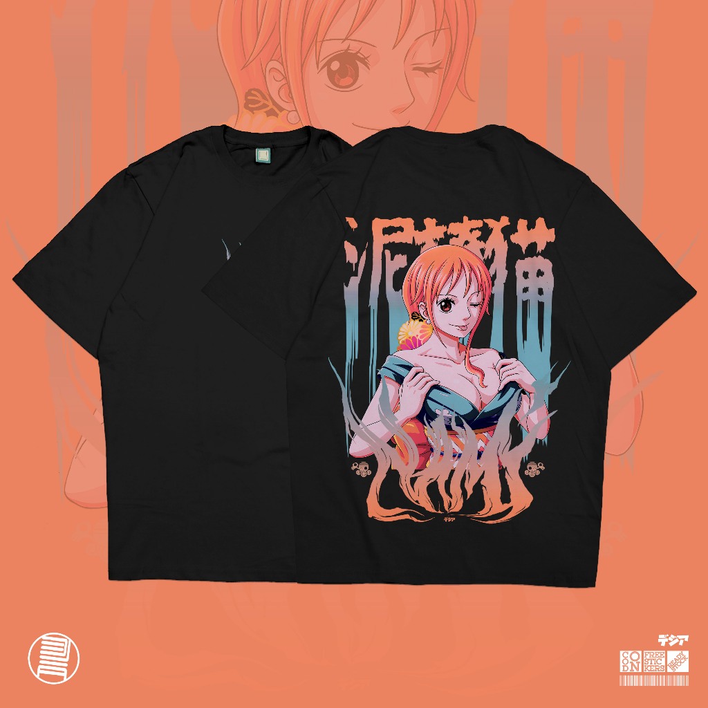 Nami T-Shirt One Piece Straw Hat Pirates Monkey D Luffy Pirate Waifu ...