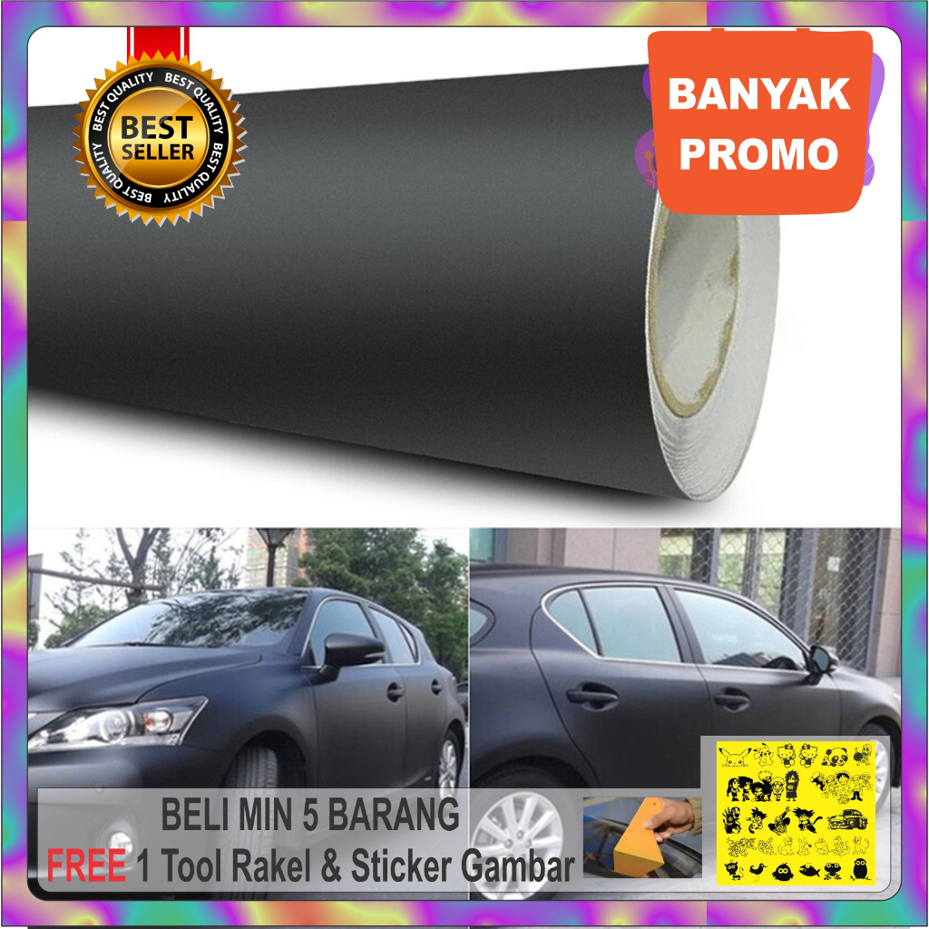 HITAM Black matte stickers/black matte stickers/wall stickers/black dop ...