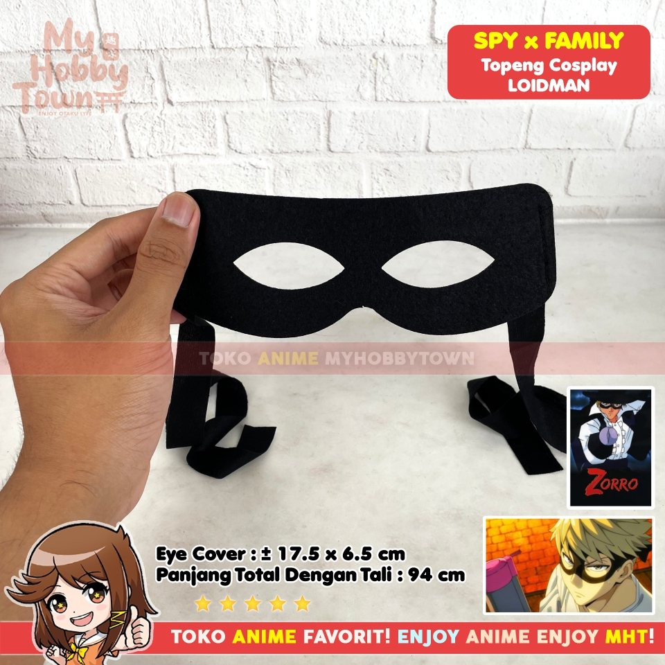 Mask Anime Cosplay Spy x Family Loidman Zorro Halloween Bandit Mask ...