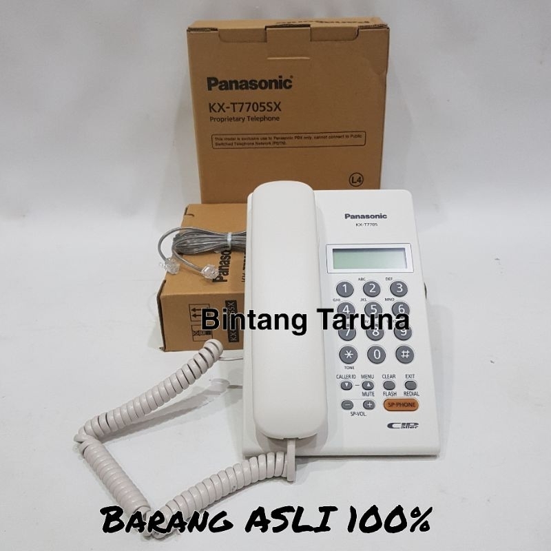 PUTIH Panasonic KX-T7705 Telephone Panasonic KX-T7705 Telephone (White ...