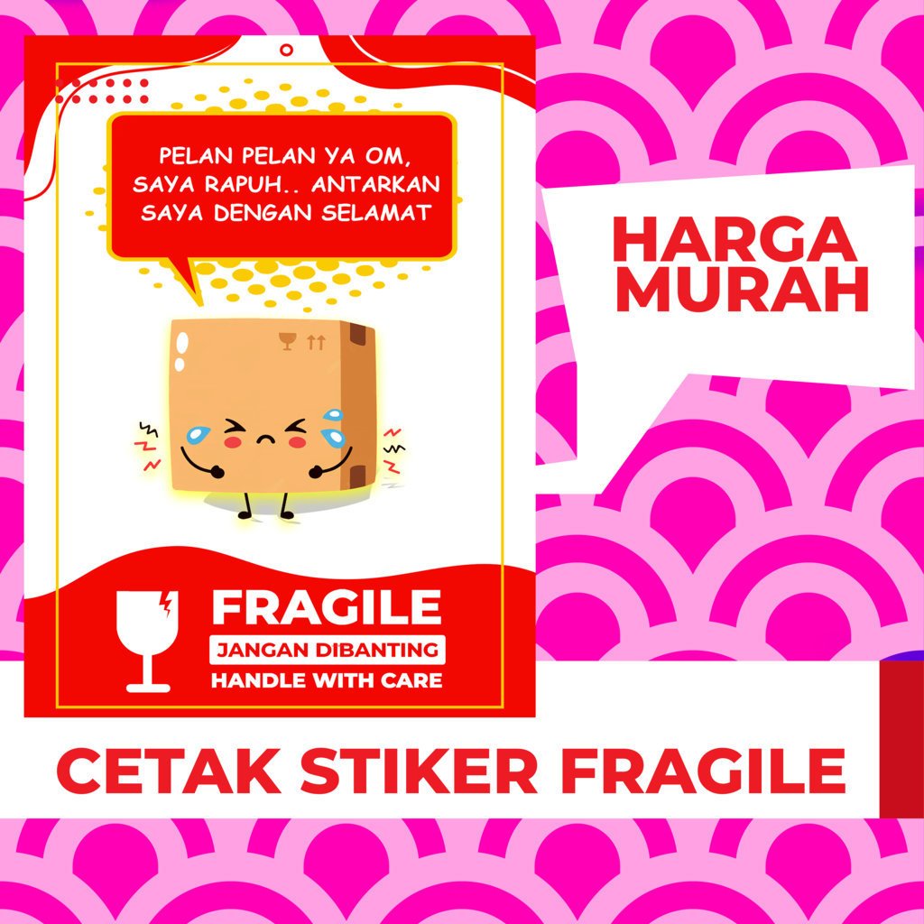 Print FRAGILE STICKER LABEL | Shopee Malaysia