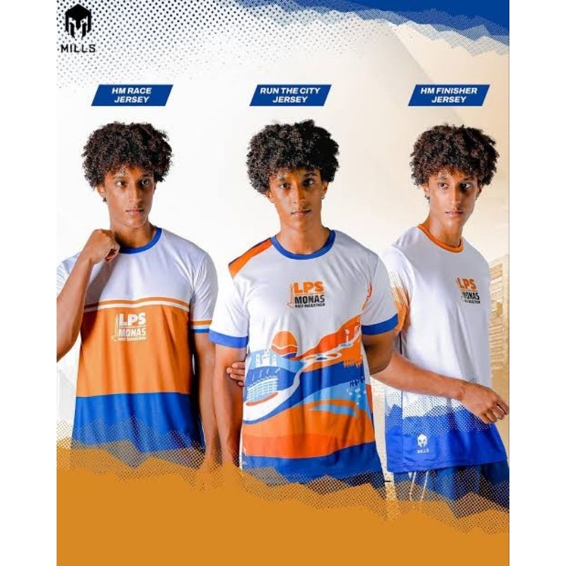 Original MILLS Running Jersey & Jersey Finisher LPS Monas Half Marathon ...
