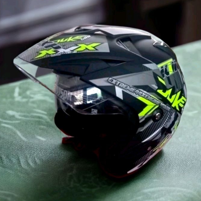 Double Visor Helmet Two Glass Duke Doff Helmet | Shopee Malaysia