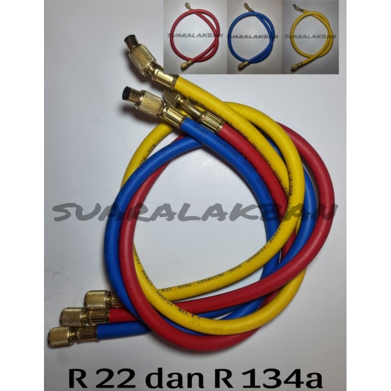R22 and R134 Manifold Hose Analyzer Charging REFRIGERATOR AND AC ...