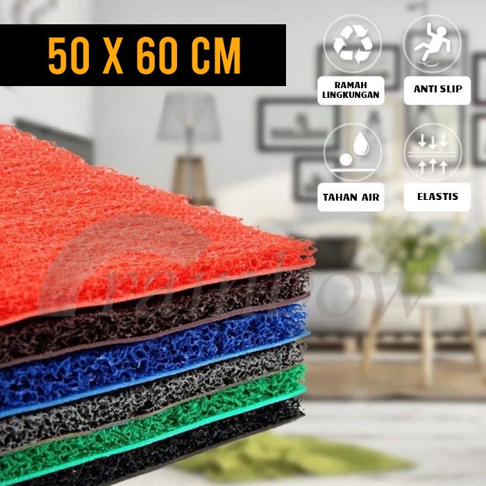 Noodle Pattern PVC Carpet Mat/Metered Vermicelli/Noodle Mat - 50 x 60 ...