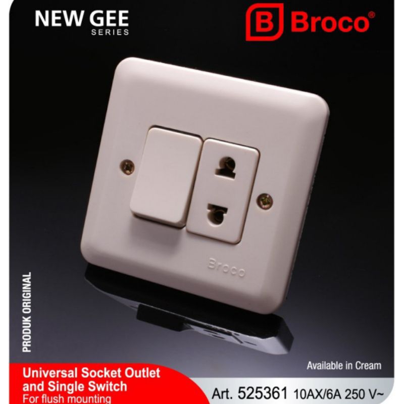 Broco Stop Engkel/ Broc Socket Switch/ Broco Brand Ib Switch Plug ...