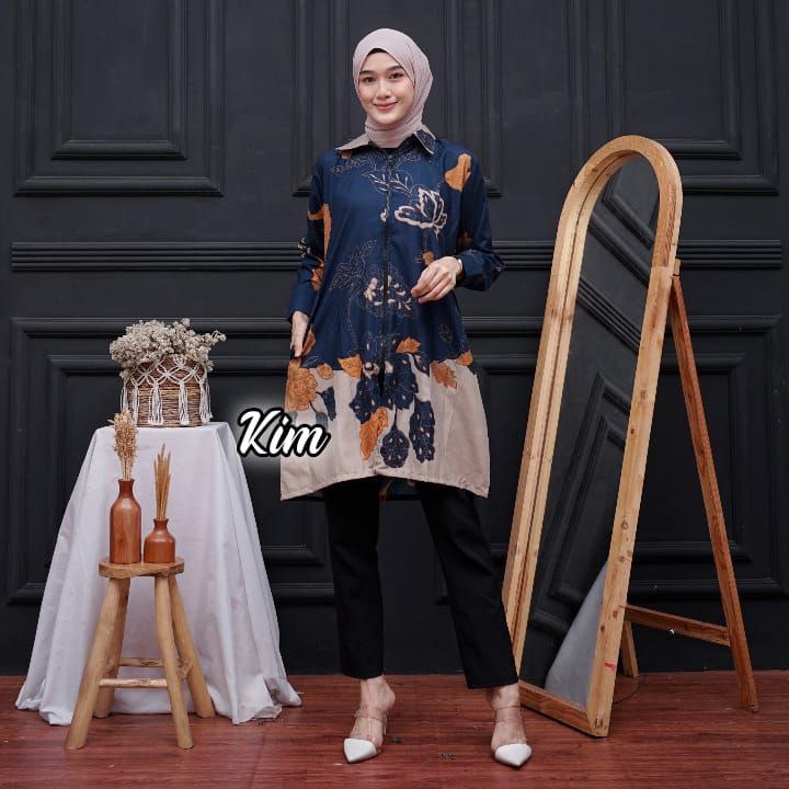 Women's Batik Tunic Tops Latest Modern Women's Batik Size M L Xl XXL ...