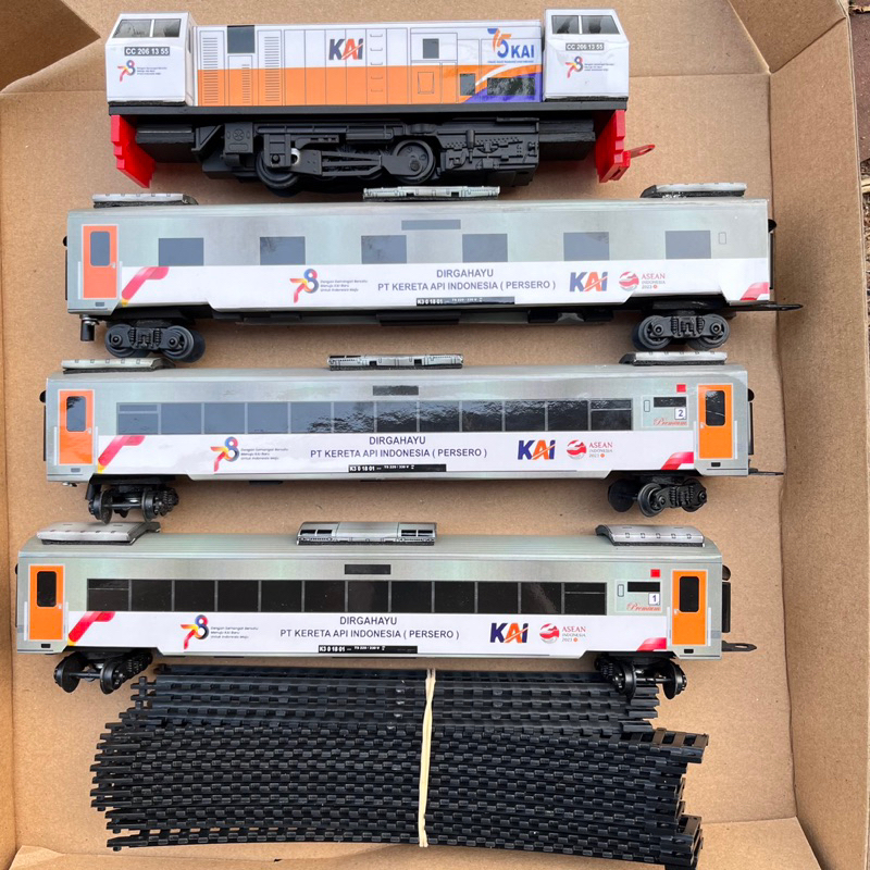 Indonesian Railway Toy Series Package, cc206 Locomotive KAI 78th ...