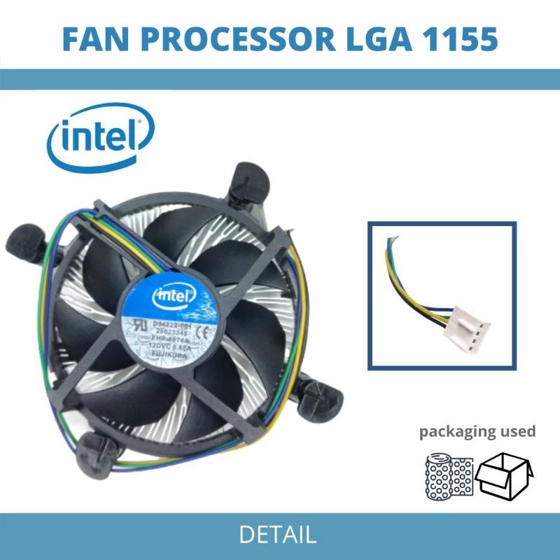 Intel 1155 Original Fan Processor Support Socket LGA Delta 0.60A-12VDC ...