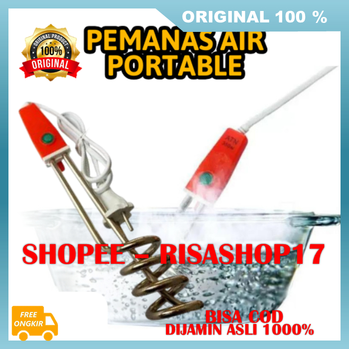 Portable Water Heater Element Submersible Water Heater Electric Water ...