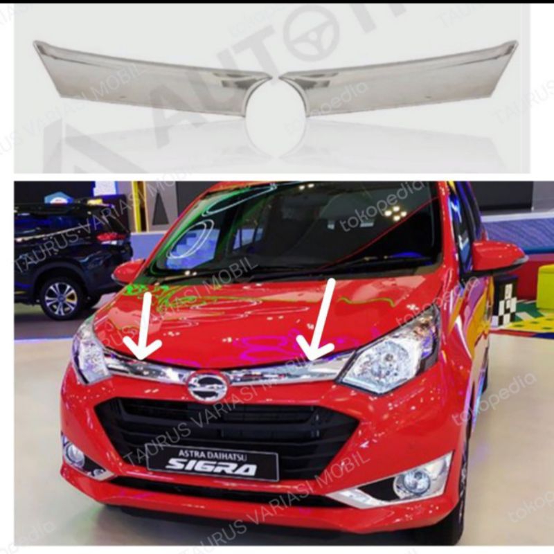 Hodlist Lis grill grille Front bumper Daihatsu sigra 2019 2020 2021 ...