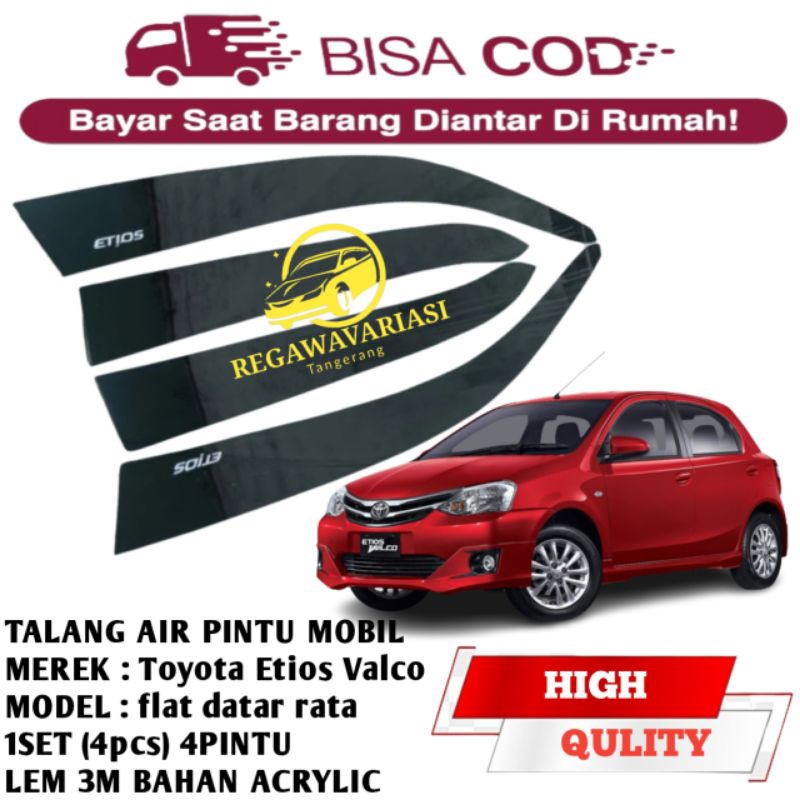 Toyota Etios Valco car water gutter with 4 door flat model | Shopee ...